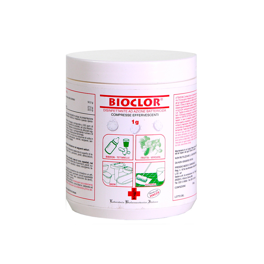 BIOCLOR PASTIGLIE 1 GR (500 COMPRESSE) - Italchim